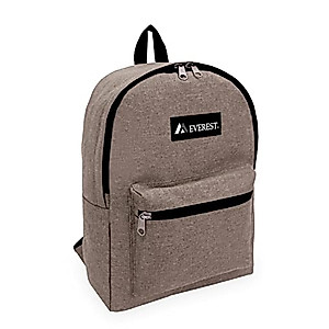 Everest Unisex-Adult's Basic Denim Backpack, Khaki, One Size