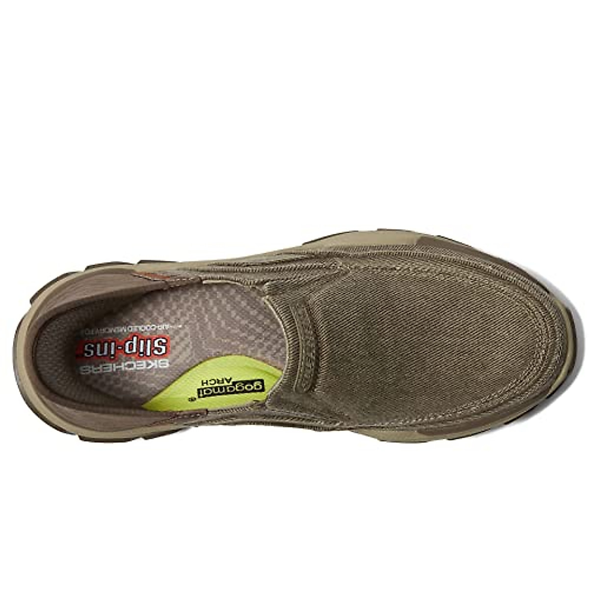 Skechers Men's Respected-Holmgren Slip-in Loafer, Taupe, 9.5 Wide