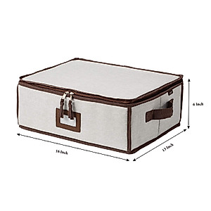 Jillmo China Dish Containers Set, 5-Piece Dinnerware Storage Case for Storing & Moving Dishes and Cups