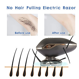 NETB 5 in 1 Women Razor for Legs Bikini Face Underarm Body,Painless Electric Shaver for Women with LED Display,Waterproof Lady Shavers Electric Rechargeable Hair Trimmer