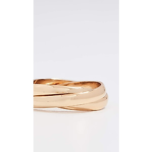 SHASHI Women's Vera Ring, Yellow Gold, 6
