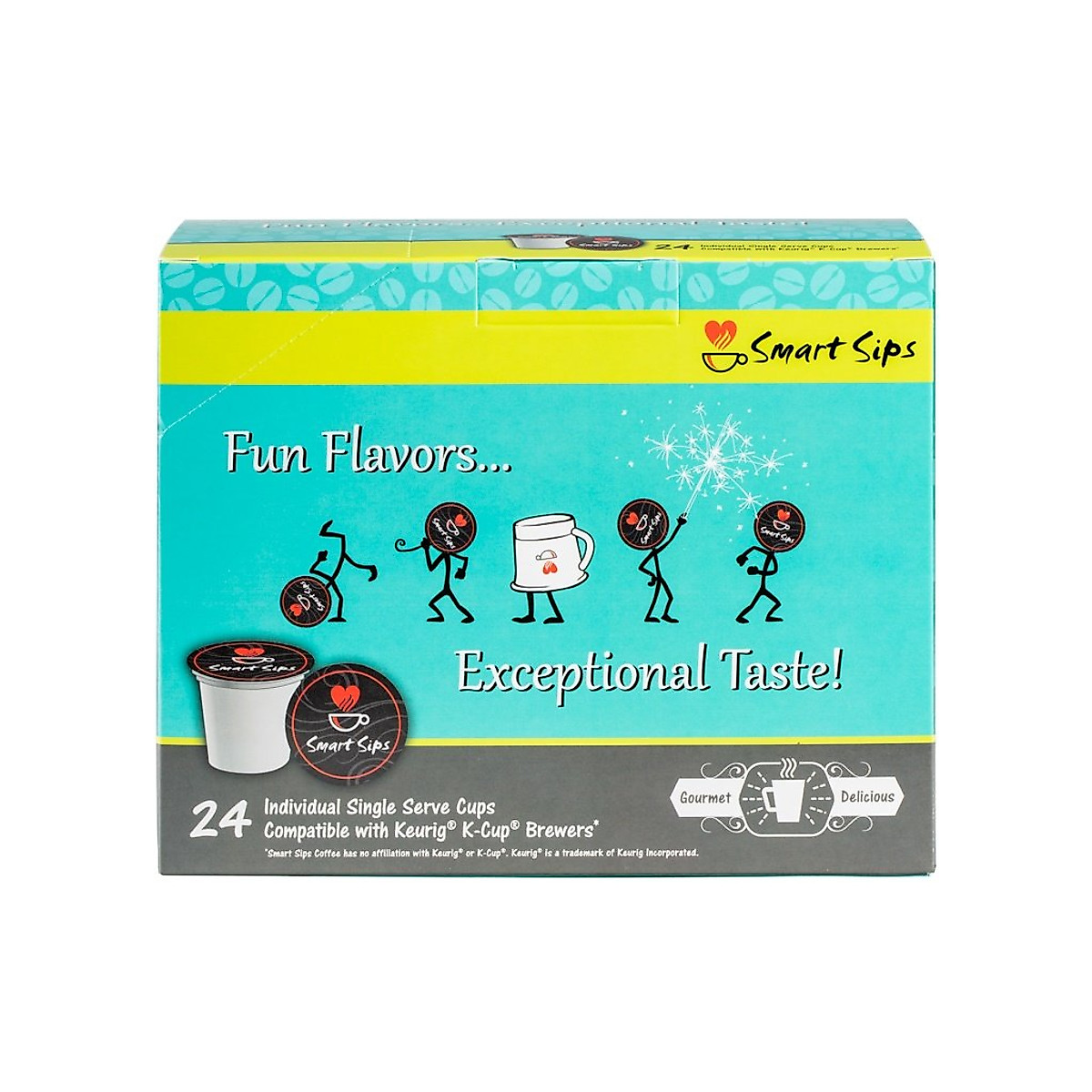 Smart Sips, French Vanilla Cappuccino | Gourmet Cappuccino Pods | For Keurig K-cup Brewing Machines | 24 Count | Rich & Flavorful