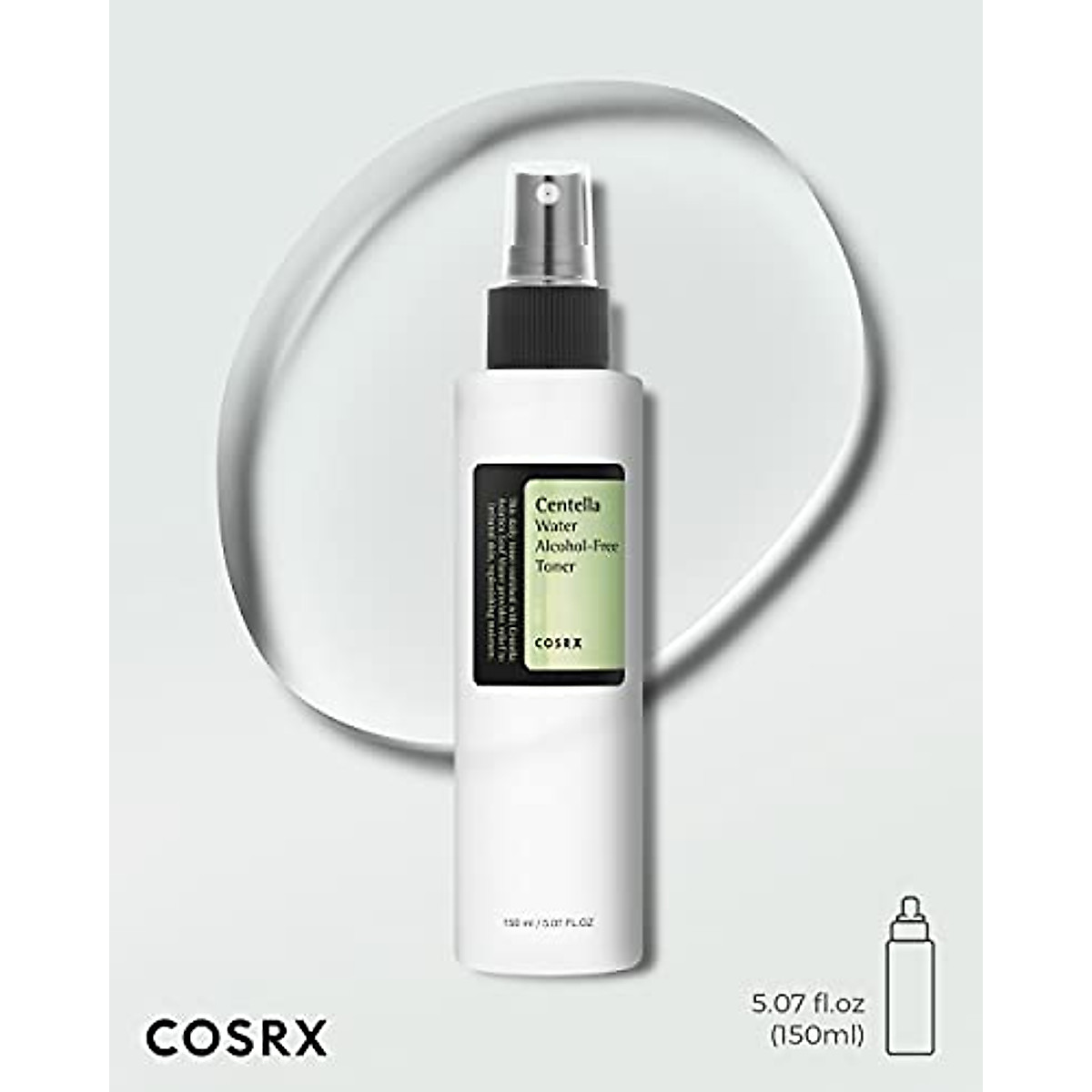 COSRX Centella Water Alcohol-Free Toner, 150ml / 5.07 fl.oz | Centella Asiatica for Soothing | Korean Skin Care, Not Tested on Animals, Paraben Free