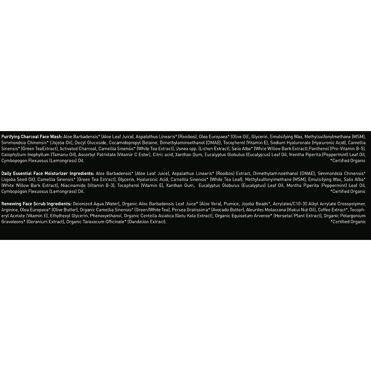 Brickell Men's Daily Advanced Face Care Routine II, Activated Charcoal Facial Cleanser, Face Scrub, Face Moisturizer Lotion, Natural and Organic, Scented