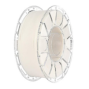 2PCS Upgraded Tempered Glass Plate with Bed Clips and Comgrow 3D Printer PLA Filament 1KG 1.75mm Spool White Color