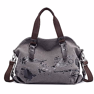 Segater® Women Shoulder bags Casual Vintage Hobo Canvas Handbags Top Handle Tote Crossbody Shopper Bags