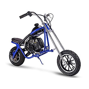 MotoTec 49cc Gas Mini Chopper Blue