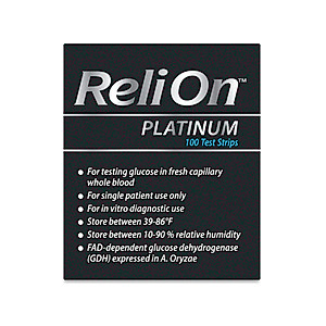 Relion Test Strips- Platinum 50 Count Testing Blood Glucose (Pack of 3), Boxed by Fusion Shop Store