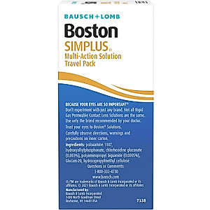 Bausch & Lomb Boston Simplus Travel Kit-1 oz, 2 pack