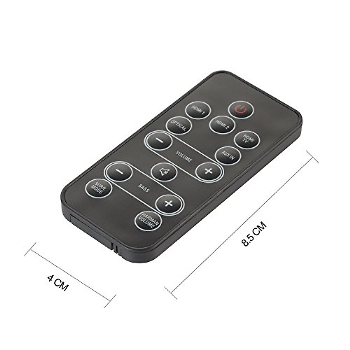 New Remote Control Replacment for Harman Kardon SB 26 SB26 060HSB26RM0 06-0HSB26-RM0 Bluetooth Sound Bar with CR2025 Battery