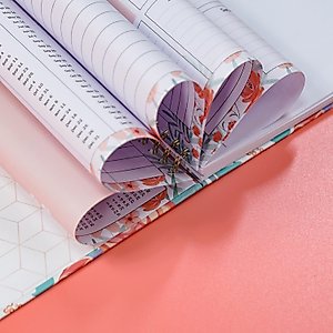 Notebook Calendar Planner 2022-2023, Daily Hourly Planner 2022-2023, Weekly & Monthly Planner with Twin-wire Binding, July 2022 - June 2023, 6.8" x 8.3", Student Planner 2022-2023
