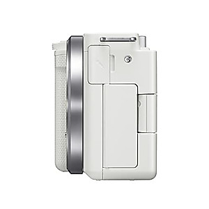 Sony Alpha ZV-E10 - APS-C Interchangeable Lens Mirrorless Vlog Camera - White