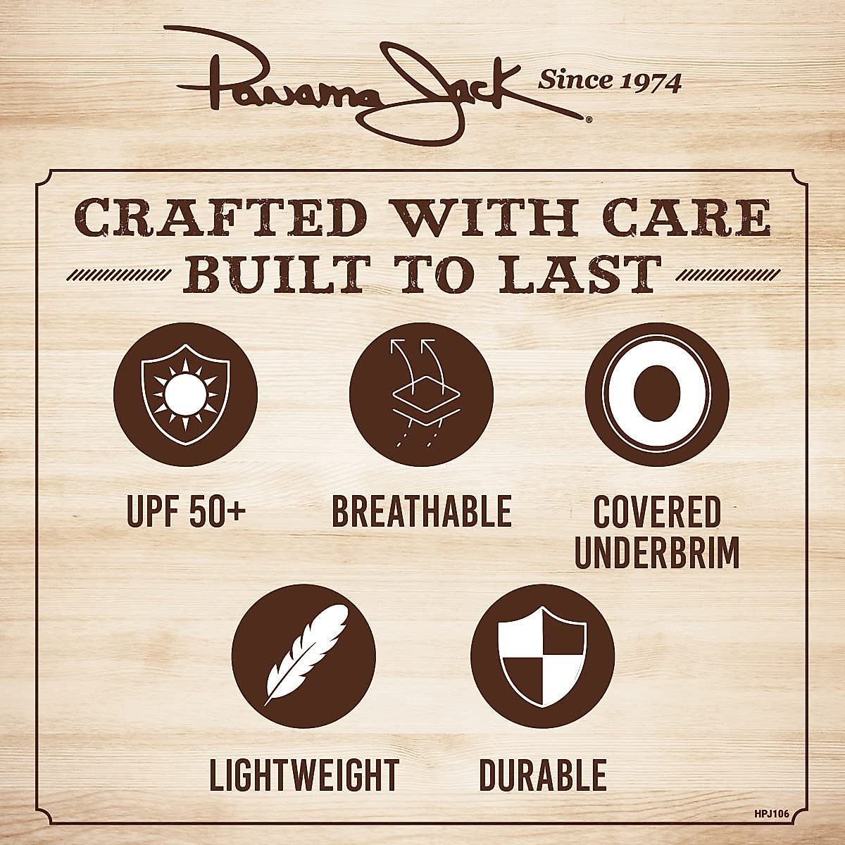 Panama Jack Men's Matte Seagrass Safari Hat (Large) Natural