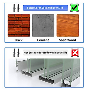 JEACENT AC Window Air Conditioner Support Bracket Light Duty, Up to 85 lbs
