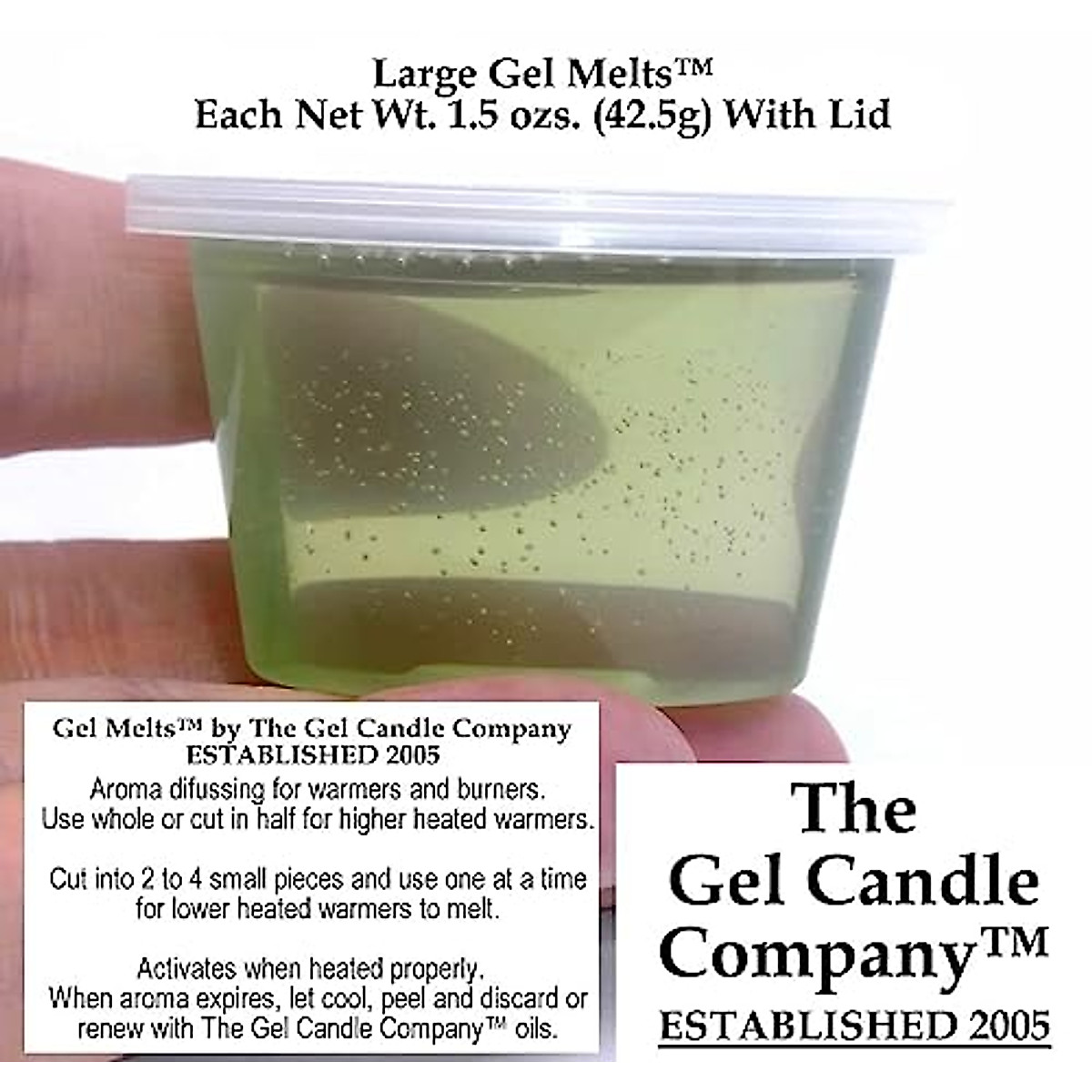 3 Pack Lavender Aroma Gel Melts for Warmers and Burners by The Gel Candle Company Peel, MELT and Enjoy