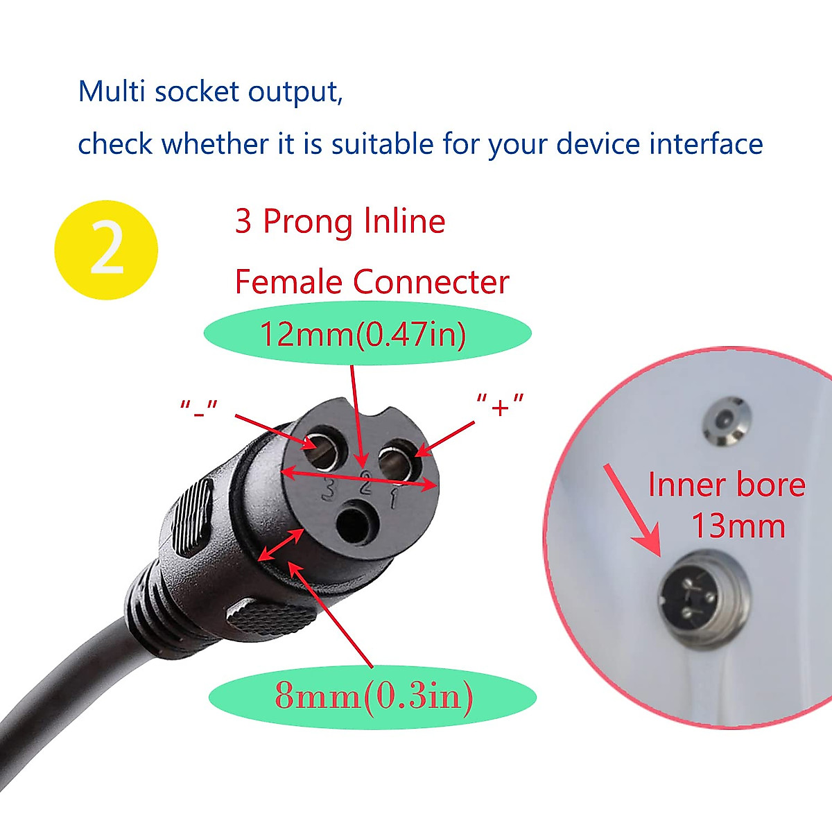 24V29.4V1.5A2A 3 Prong 3-pin XLR Connector Battery Power Charger for Razor Go-Go Elite Traveller Plus HD US, Ezip Mountain Trailz, Jazzy Power Chair Charger, Pride Mobility