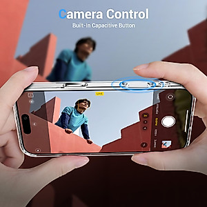 Temdan for iPhone 16 Pro Max Case Clear, [Compatible with Magsafe][Anti-Yellowing][Military-Grade Protection] Shockproof Slim Magnetic Phone Sleeve Case for iPhone 16 Pro Max, Transparent