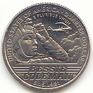 2023 D American Women, Washington Bessie Coleman Quarter Uncirculated