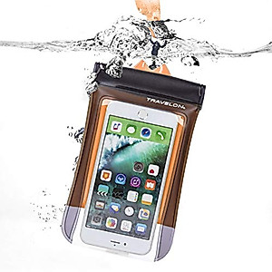Travelon Waterproof Smart Phone Pouch, Orange