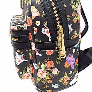 Loungefly X Disney Alice In Wonderland AOP Allover Print Mini Backpack