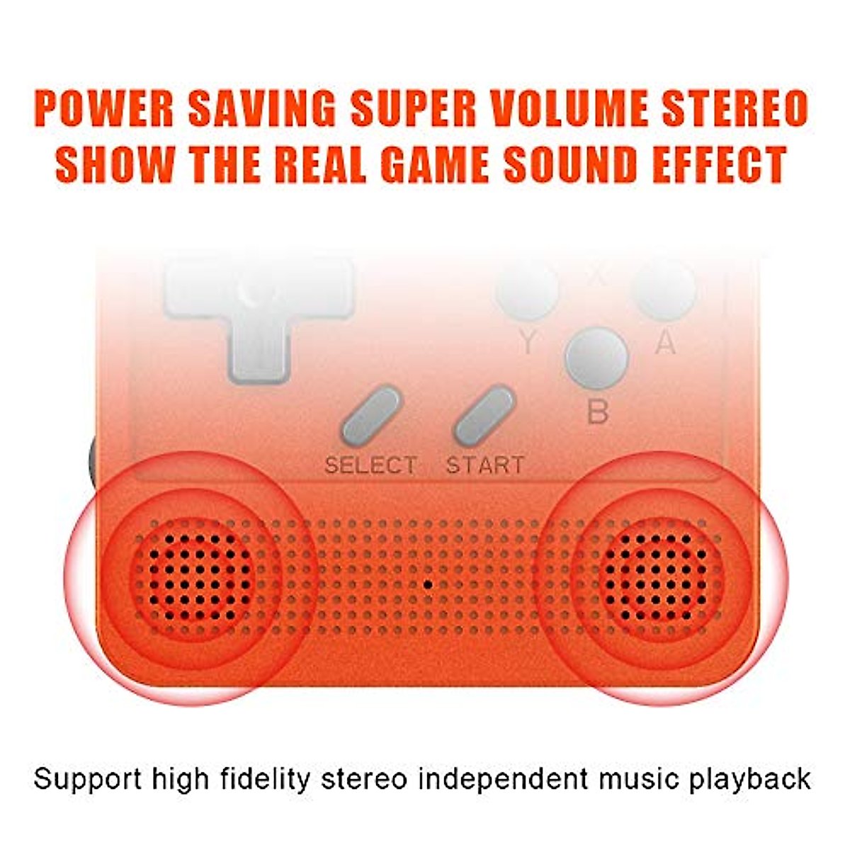 GoolRC Flip Handheld Console 3-inch IPS Screen Open System Game Console with 16G TF Card Built in 2000 Games Portable Mini Retro Game Console for Kids Red