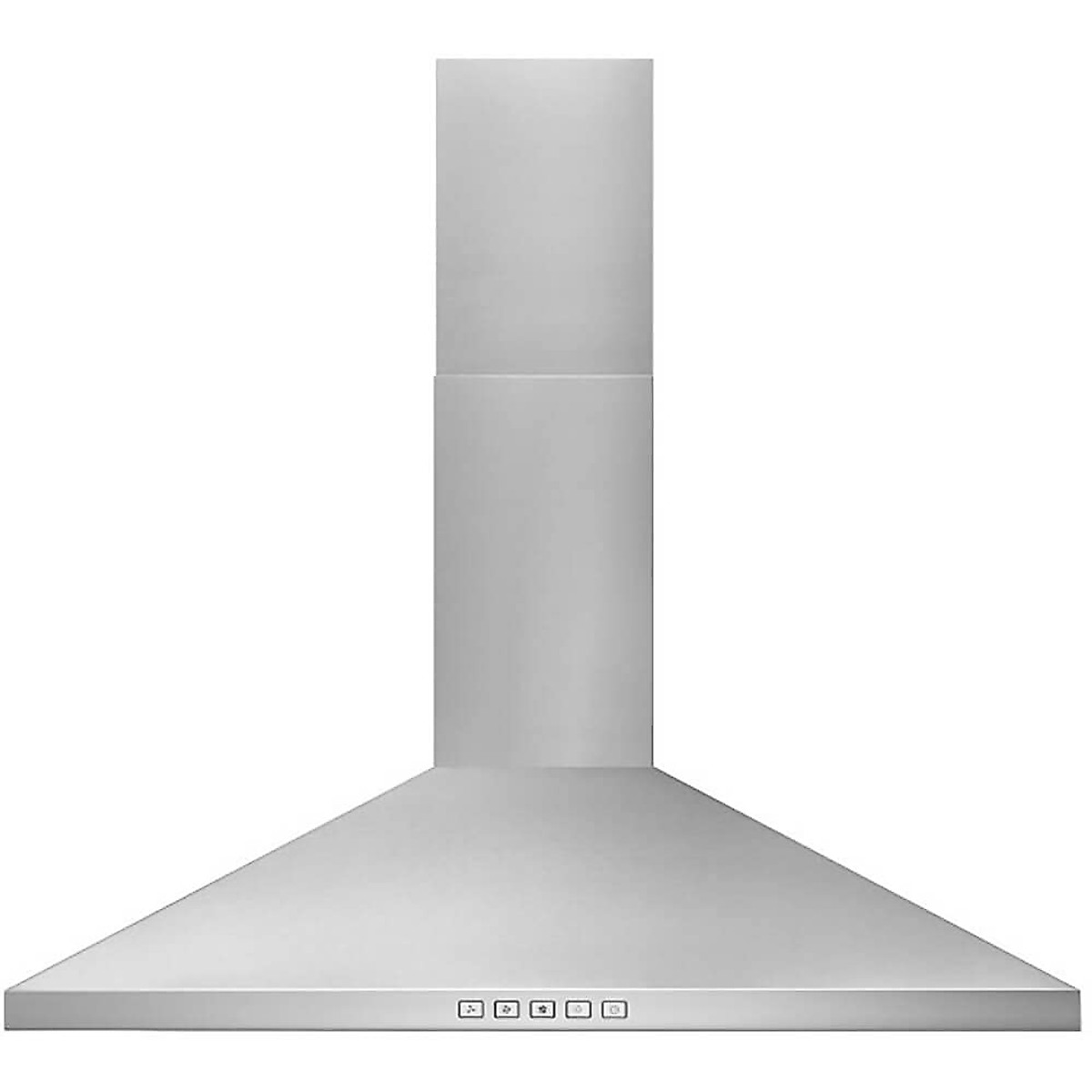 Broan-NuTone BWP2366SS Convertible Wall-Mount LED Lights Pyramidal Chimney Range Hood, 630 MAX Blower CFM, 36-Inch, Stainless Steel