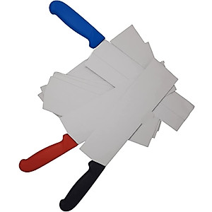 Knife Sleeves for 8" Chef Knives - 10 Pack - 8.5 in. X 2 9/16 in. - Safely Transport and Store Kitchen Knives - Cardboard Knife Sleeves for 8" Chef Knives