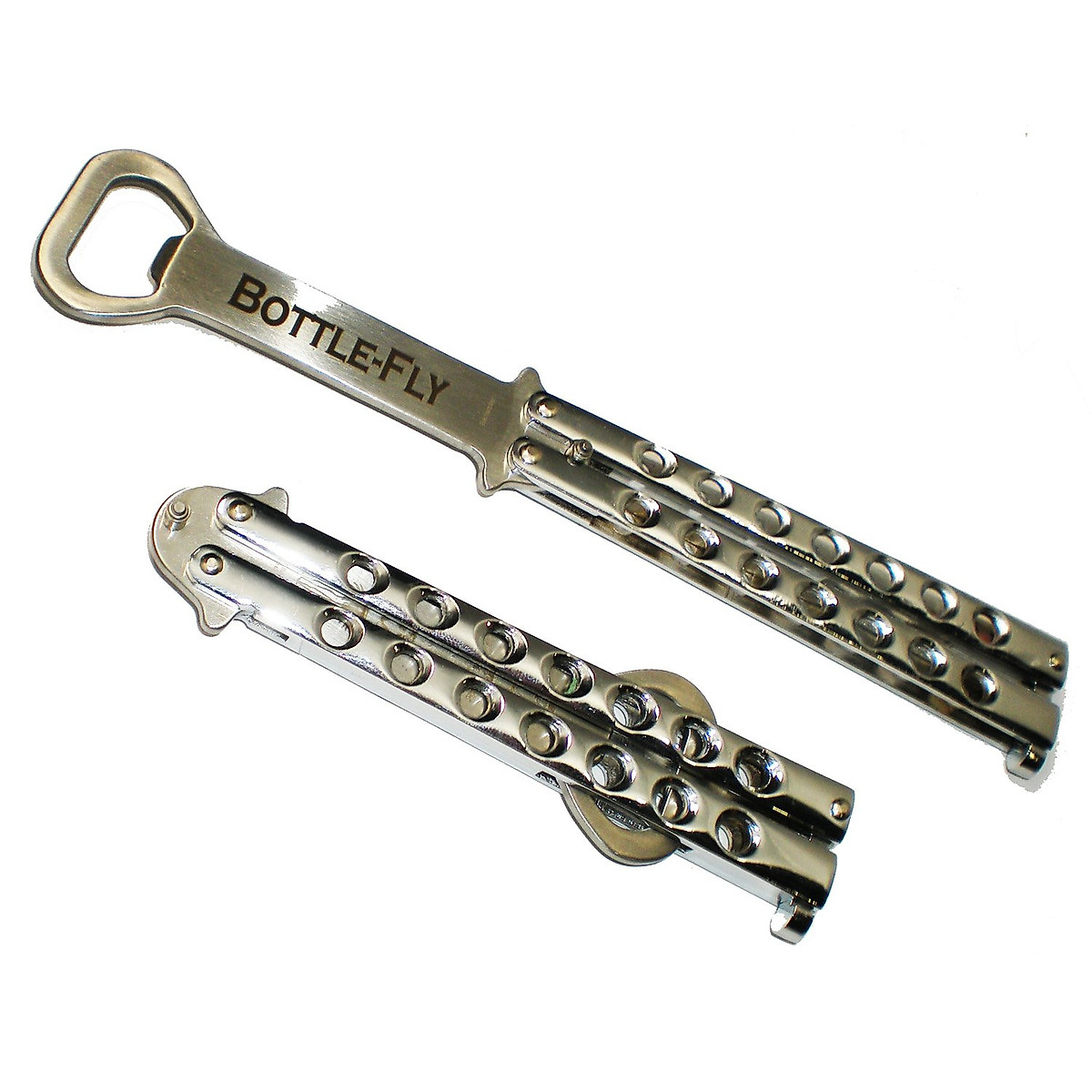 Chrome Bottle-Fly Butterfly Trainer Style Bottle Opener Be The Ultimate Bartender!