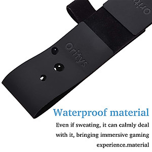 Oritys Adjustable Head Strap for Quest VR Gaming Headset, Quest Accessories, Reduce Head Pressure with Comfortable Leather. (Black)