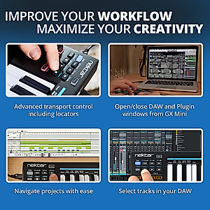 Nektar Impact GX Mini USB MIDI Controller, 25-Key