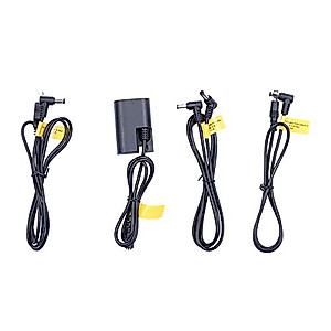 SOONWELL V-Mount Plate Power Supply with LP-E6 Dummy Battery 15mm Rod Bracket for DSLR RED Cameras,Camcorders, Monitors