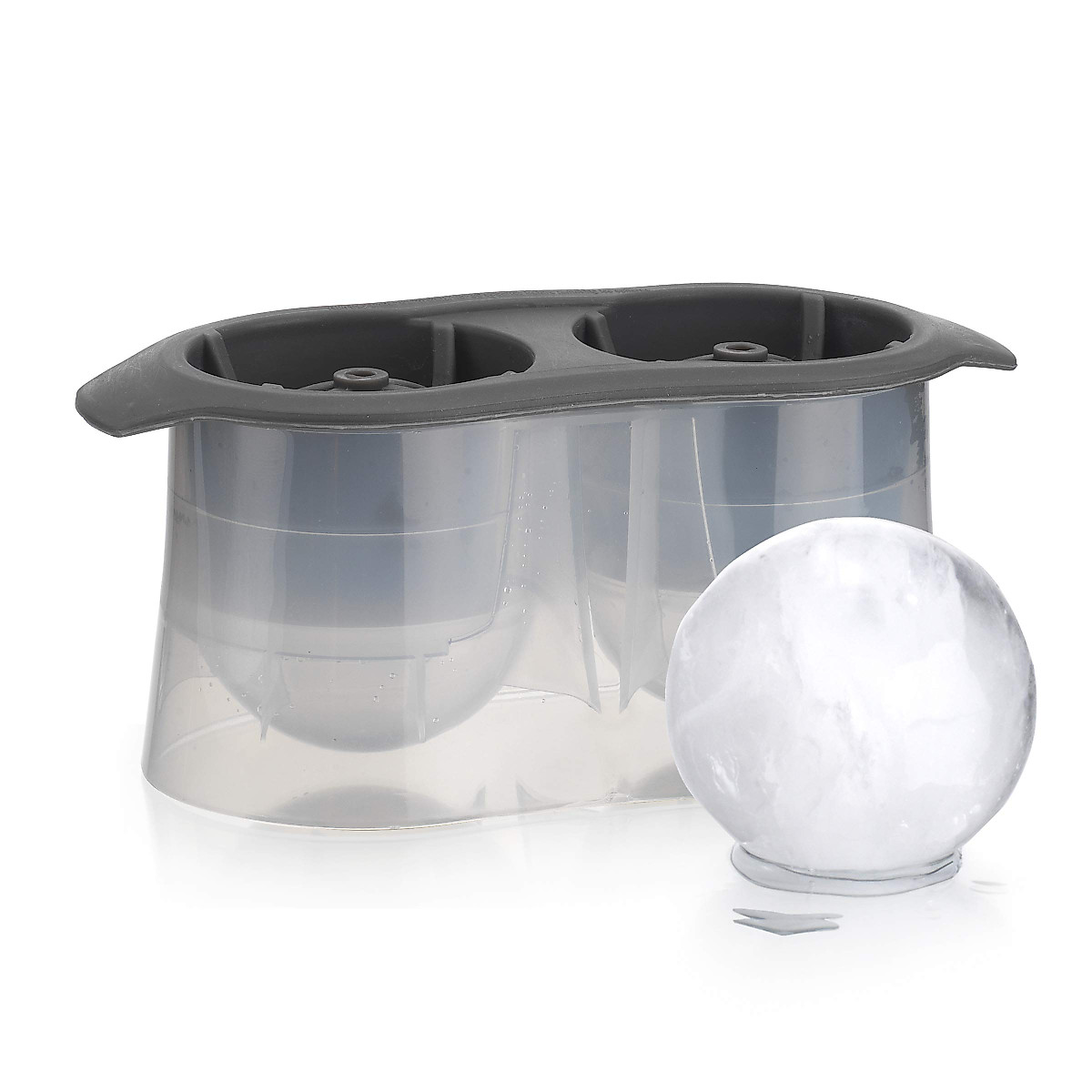 Godinger Whiskey Glasses and Sphere Ice Ball Maker Ice Mold Whiskey Chilling Barware Set, Drinking Glasses, Rocks Glasses, Gifts for Men - Set of 2