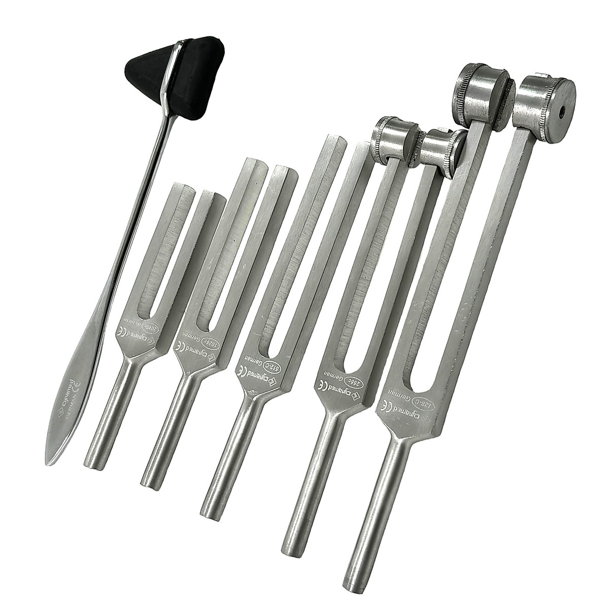 Tuning Fork Set of 5 Taylor Hammer Diagnostic Instruments CYNAMED