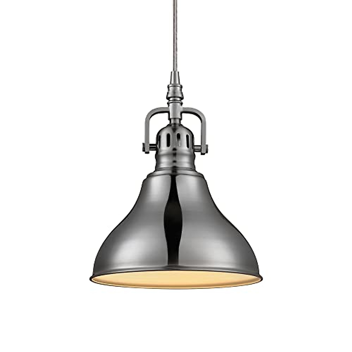 Globe Brushed Nickel Metallic 1 lights Pendant Light