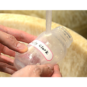 Baby Bottle Labels for Daycare, Self-Laminating, Waterproof Write-On Name Labels, Assorted Sizes & Colors, Pack of 64