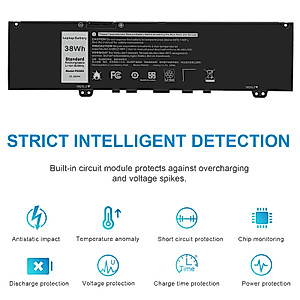 Fancy Buying 39DY5 F62G0 Battery for Dell Inspiron 13 7000 i7373 7373 7386 2-in-1 7370 7380 5370 P83G P87G P91G P83G001 P83G002 P87G001 P91G001 039DY5 39DY5 0F62G0 RPJC3 0RPJC3 F62GO Vostro 13 5370