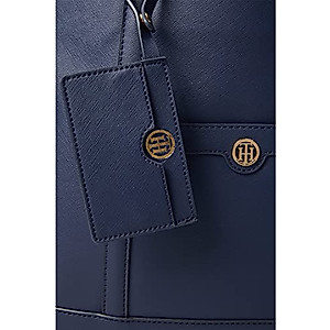 Tommy Hilfiger Gretta II Tote with Hangoff Saffiano PVC Tommy Navy One Size
