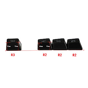 Mechkeeb 1.6mm Thickness WASD Arrow Replacement Keycaps Lightning Baby Shine Through Keycaps OEM Profile for MX Mechanical Gaming Keyboard Keycap