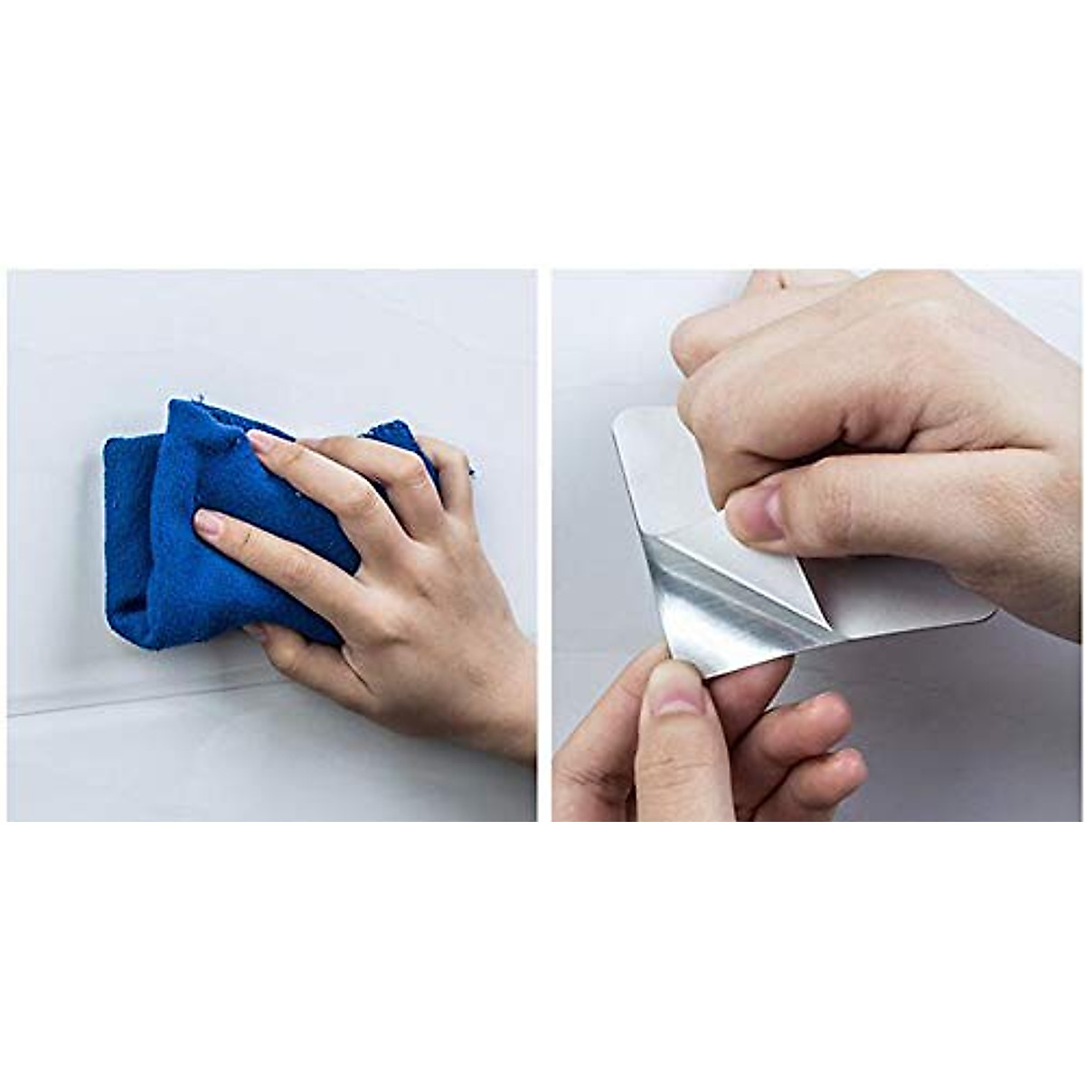 Easyinsmile Trash Bag Holder Portable Hanging Organizer Trash Rack 2pcs/Pack (Stainless Steel 3)