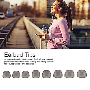 Kafuty-1 4 Pairs Silicone Earbud Tips,Replacement Earbud Ear Buds Tips for Sony in-Ear Headphones,L/M/S/XS Soft Eargels Earpads Ear Tips for Sony WF-1000XM3/WF-1000XM4