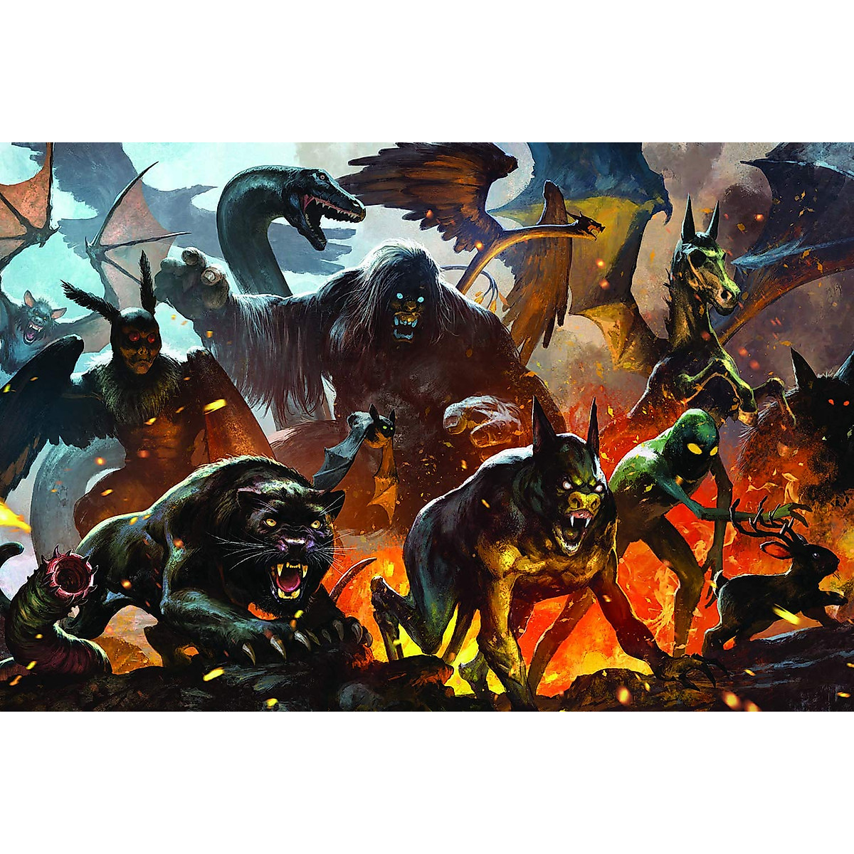 Cryptid Confluence and Monster Legends 1000 Piece Jigsaw Puzzle Toy | Fun Quarantine Gifts | Brain Teaser for Family Game Night