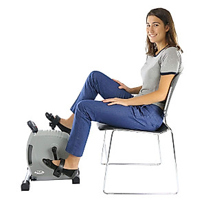 CanDo Magneciser Pedal Exerciser Smooth Quiet Compact Peddler for Home, Work, Desk, Office, Exercises Arms and Legs Range of Motion Rehabilitation Fitness