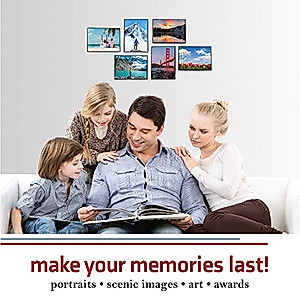 Mantello 5x7 Inch Front Loading Picture Frames - Black - Art Wall Hanging Table Desk - Family Gallery Multi Photo Frame - 6 Pack