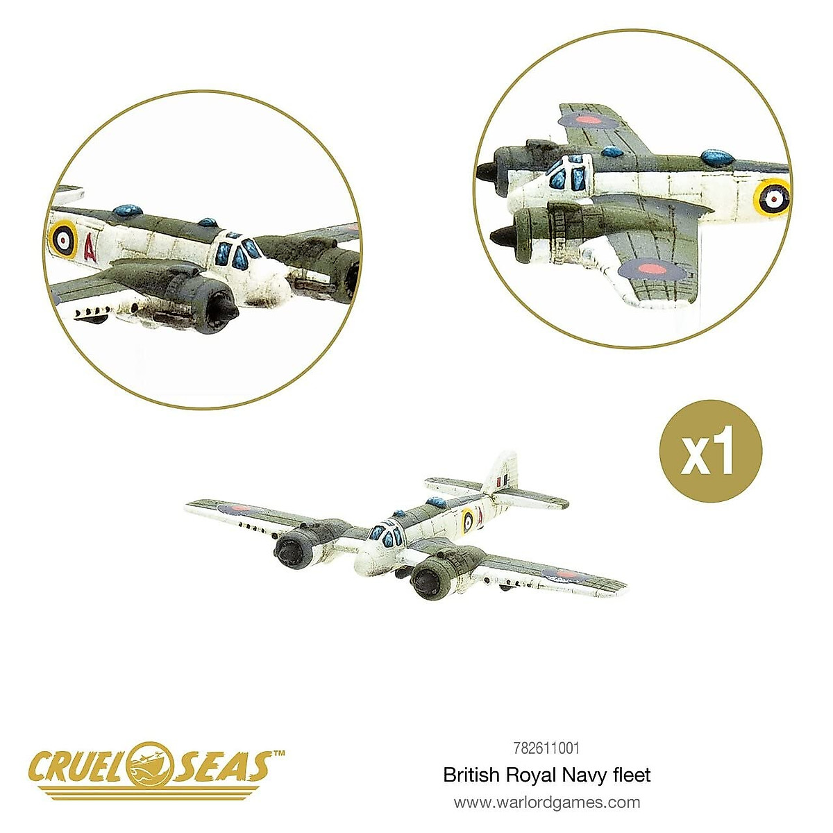 Cruel Seas Warlord British Royal Fleet 1:300 WWII Naval Military Wargaming Plastic Model Kit 782611001