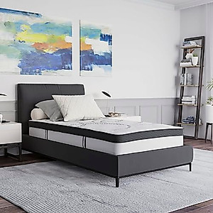 Flash Furniture Capri Comfortable Sleep 10" Hybrid Pocket Spring and Foam Mattress in a Box, Foam Pocket Spring Hybrid Mattress, Twin