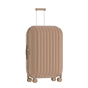 artrips Travle Luggage 28 inch,Large Suitcase with 8 Spinner Wheels,PC Lightweight Hardside Luggage,Travel Suitcase with Bread Design,TSA Lock,Brown,Large luggage hardshell 28-Inch,98L