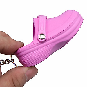 CEMMY XU Women Cute Shoes Style Keychain - Kids Girls Boys Lovely Key Buckle for Birthday Gifts Pink