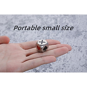 AMBREGRISSUN Trump Marker Trump Indicator Trump Dice Trump Cube Euchre Pinochle Playing Cards Trump Dice for Use with Euchre Pinochle Gifts for Family Women Men Her Him