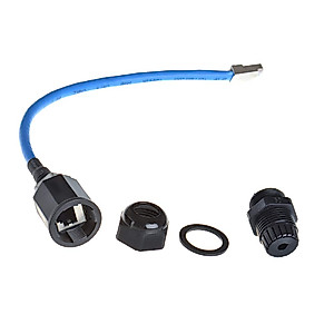 ANMBEST 2PCS M20 RJ45 Waterproof Cat5/5e/6 8P8C Connector IP67 Ethernet LAN Cable Connector Double Head with Shield Cat6 Network Cable Outdoor LAN Coupler Adapter Male to Female