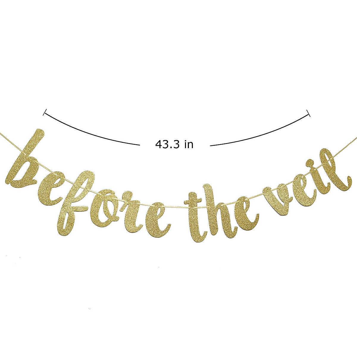 Last Sail Before The Veil Banner, Wedding, Engagement, Bridal Shower, Bachelorette Cruise Decorations (Gold)
